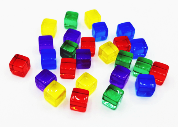 Custom Plastic Multi-color 8mm Board Game Cubes From Vartgames For ...