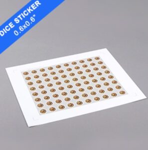 Square Custom Stickers For 19mm Dice - VartGames